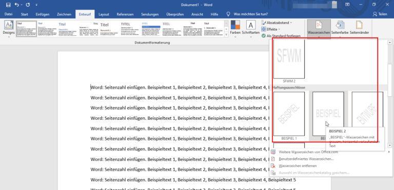 Wasserzeichen in Word einfügen: So einfach geht's wirklich 2025