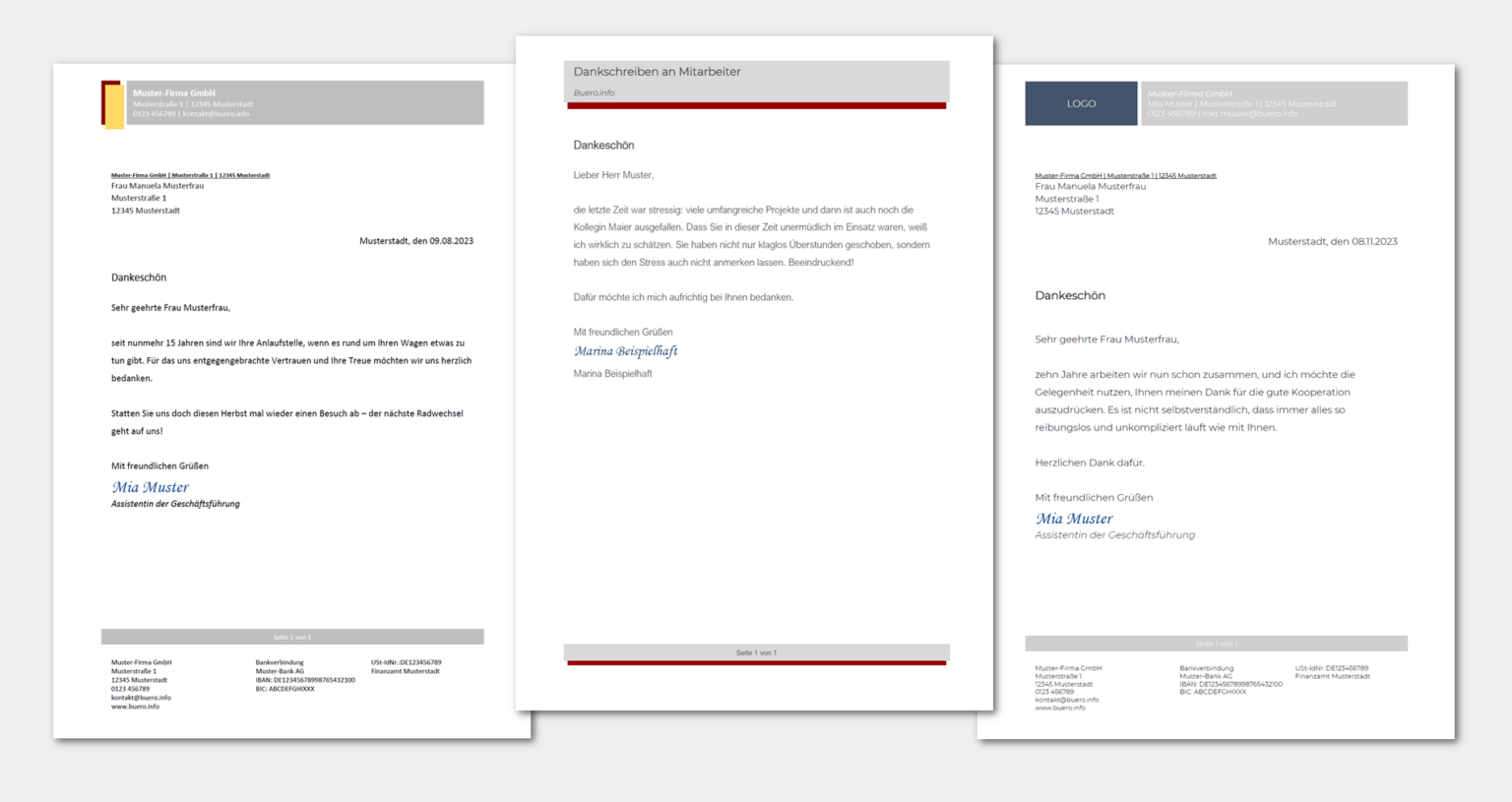Dankschreiben: Vorlagen, Muster & Beispiele - Nerdcore