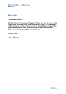 Dankschreiben: Vorlagen, Muster & Beispiele - Nerdcore