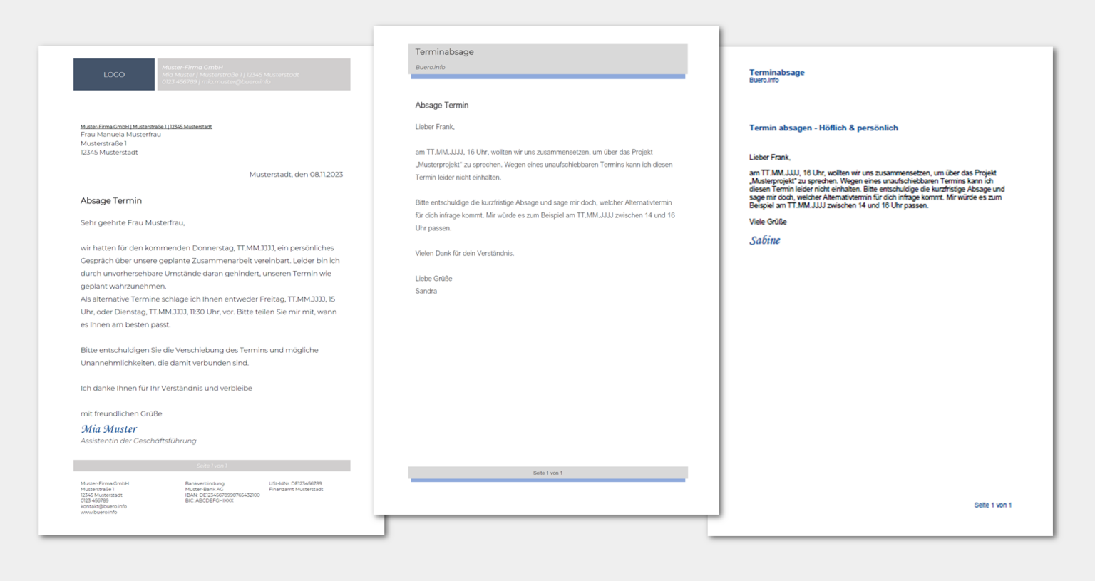 Termin absagen: Muster, Vorlagen & Beispiele - Nerdcore