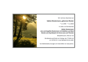 Traueranzeige: Vorlagen, Muster & Beispiele - Nerdcore